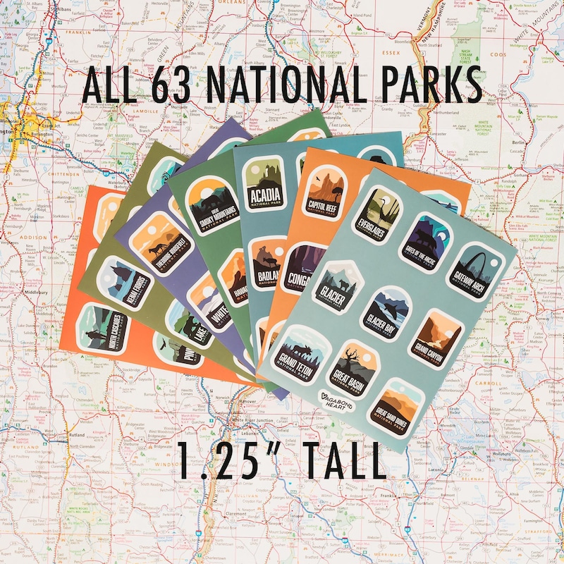 National Park Stickers - Etsy UK