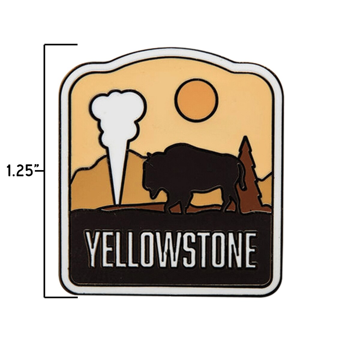 Yellowstone National Park Enamel Pin | Etsy