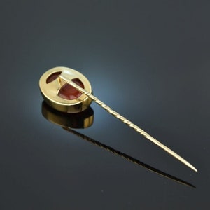 Historical Lapel Pin in Gold 585 With Agate Cameo With Antique Warrior ...