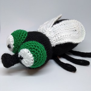 Ready Made Knitted Fly Toy Knitted Stuffed Insect - Etsy