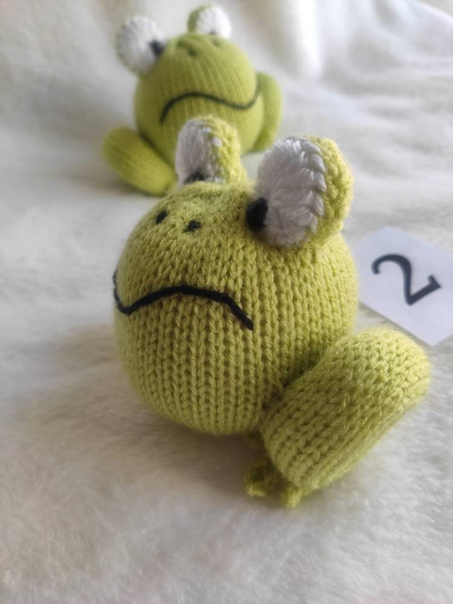 1 Pc Ready Made Knitted Frog Toy Boy/girl Toy - Etsy