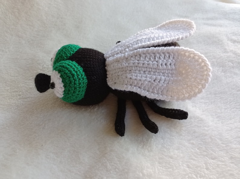 Ready Made Knitted Fly Toy Knitted Stuffed Insect - Etsy