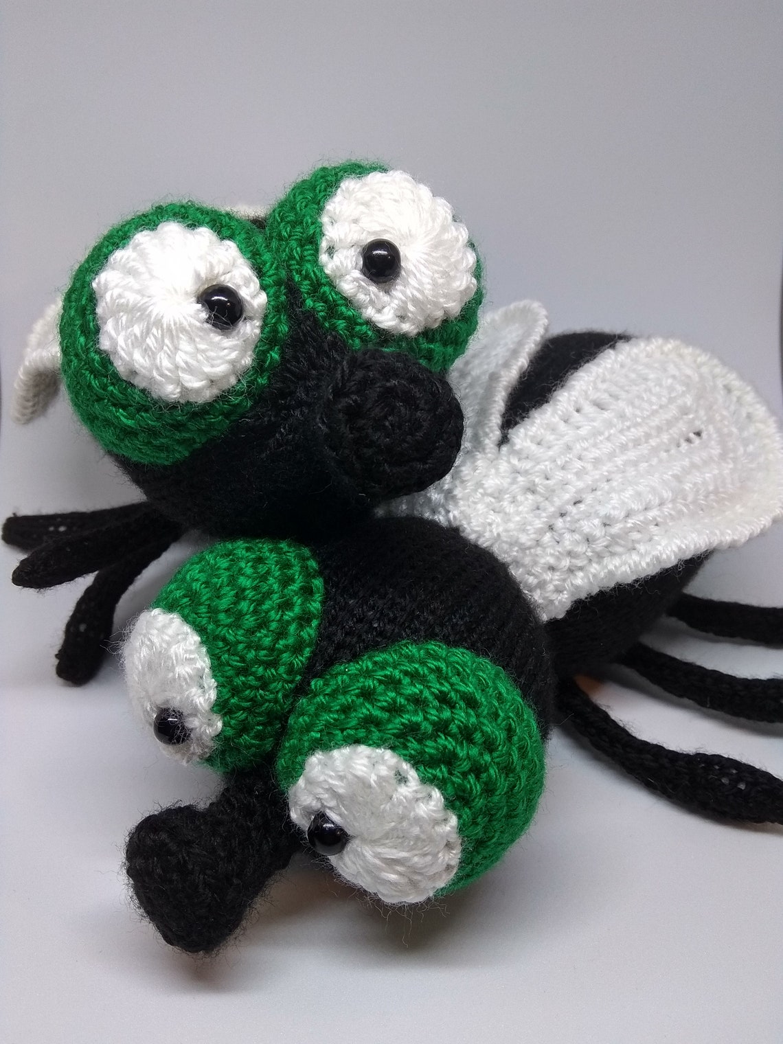 Ready made Knitted Fly Toy Knitted Stuffed Insect | Etsy