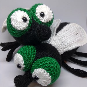 Ready Made Knitted Fly Toy Knitted Stuffed Insect - Etsy