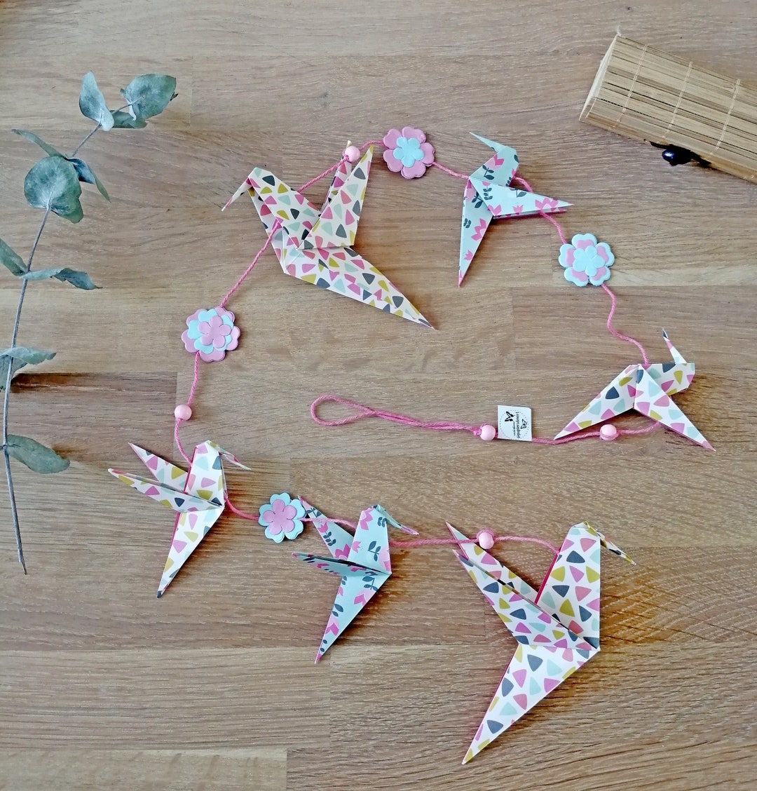 Elf Hummingbird and Flower Garland - Etsy
