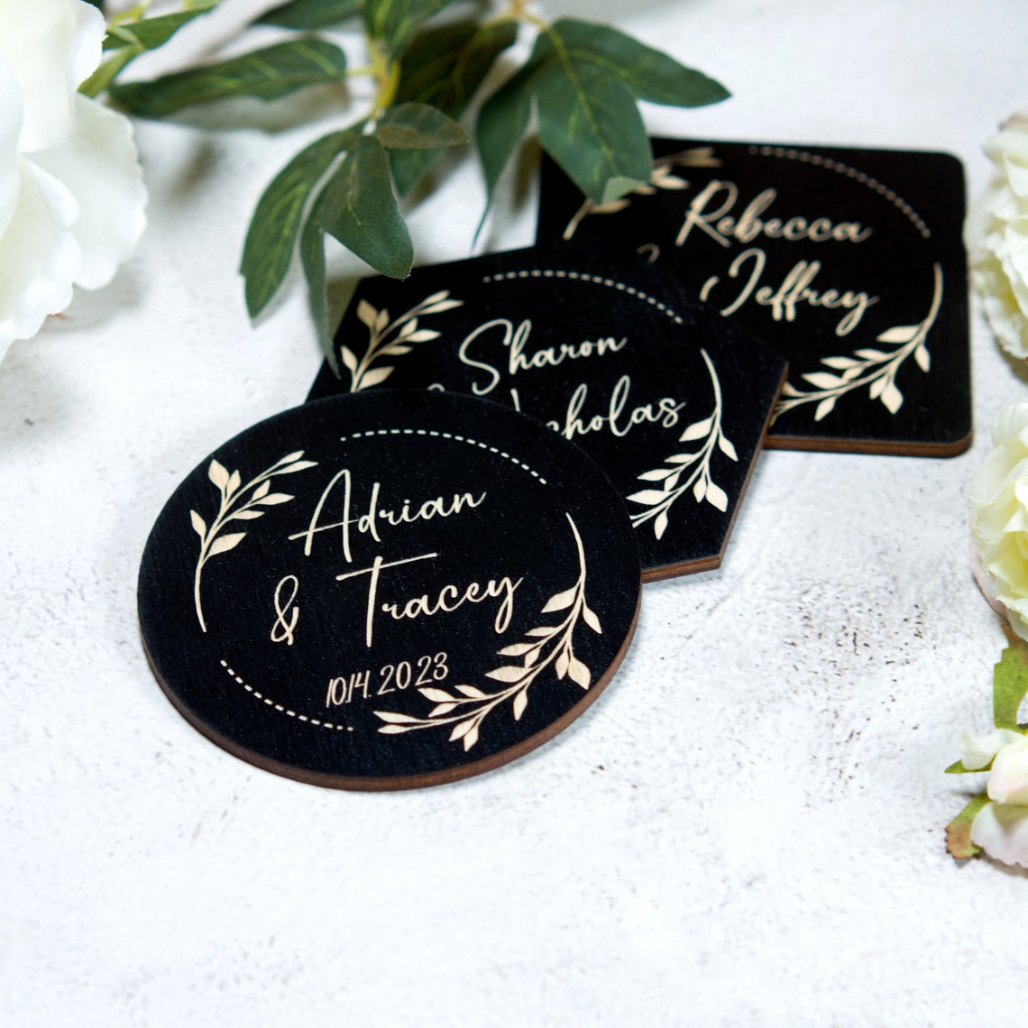 Wedding Favors for Guests Personalized Coasters for Wedding - Etsy