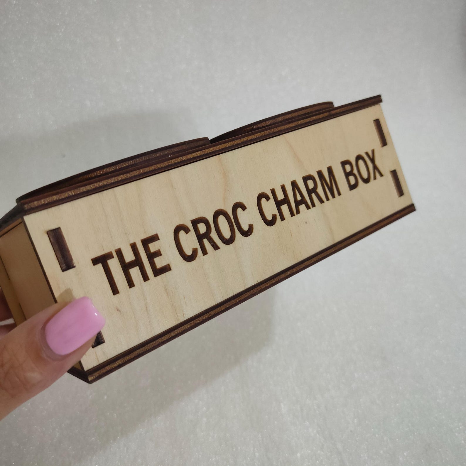 Personalized Jibbitz Charm Box, Handmade Wooden Croc Charms Box With ...