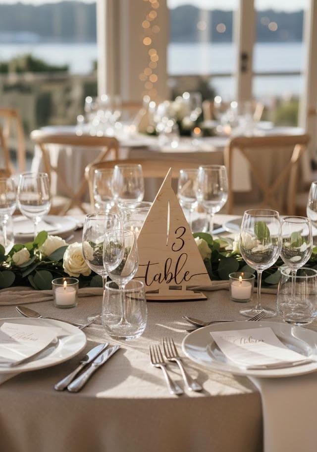 Wedding Table Number, Sailboat Table Number, Table Number Signs ...