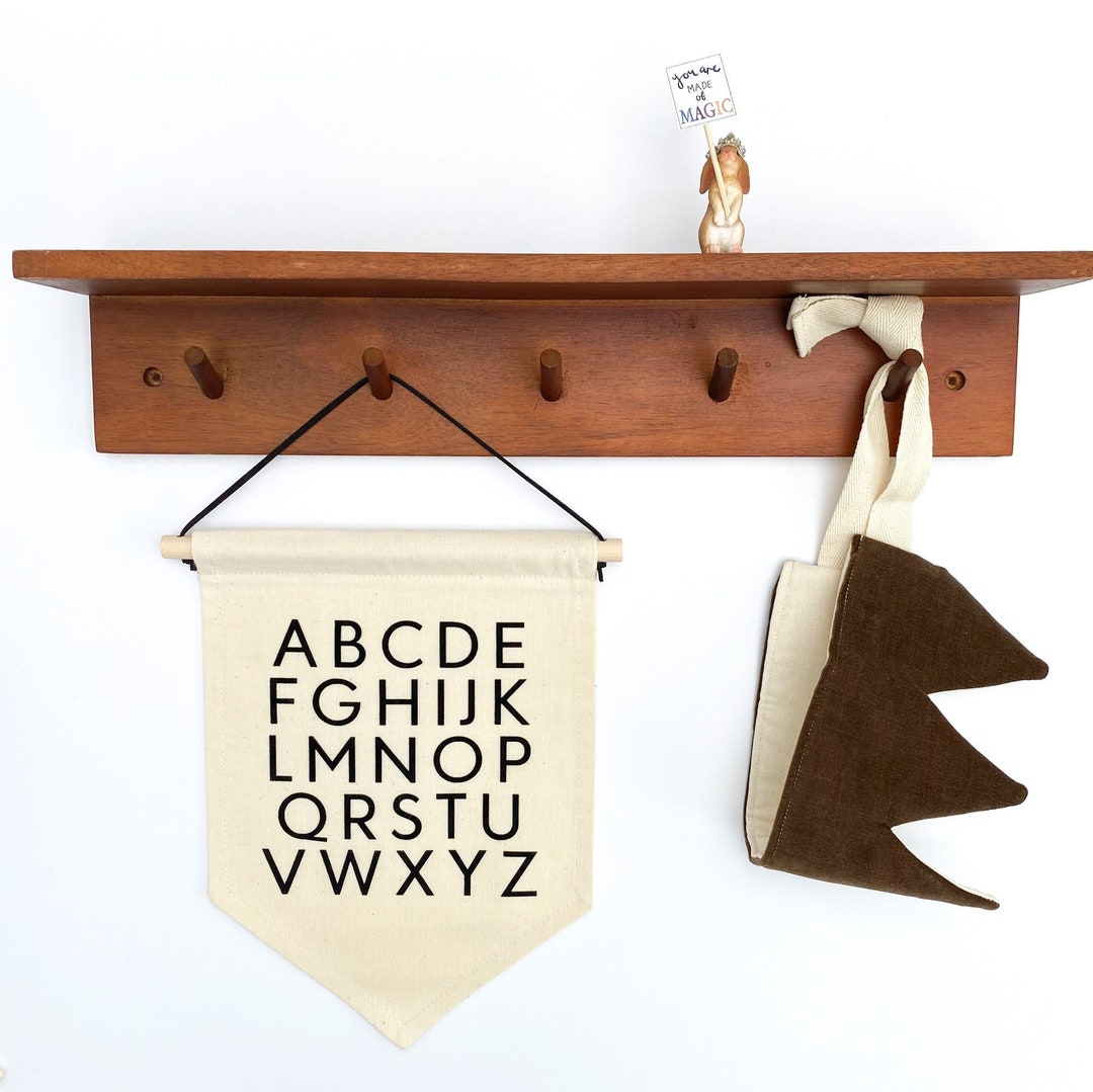 Alphabet Upper Case Fabric Wall Banner Educational Nursery & - Etsy