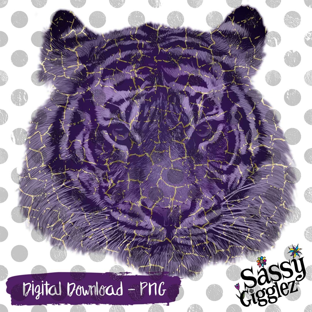 Tiger, Purple & Gold, LSU Football, Digital Download, PNG - Etsy
