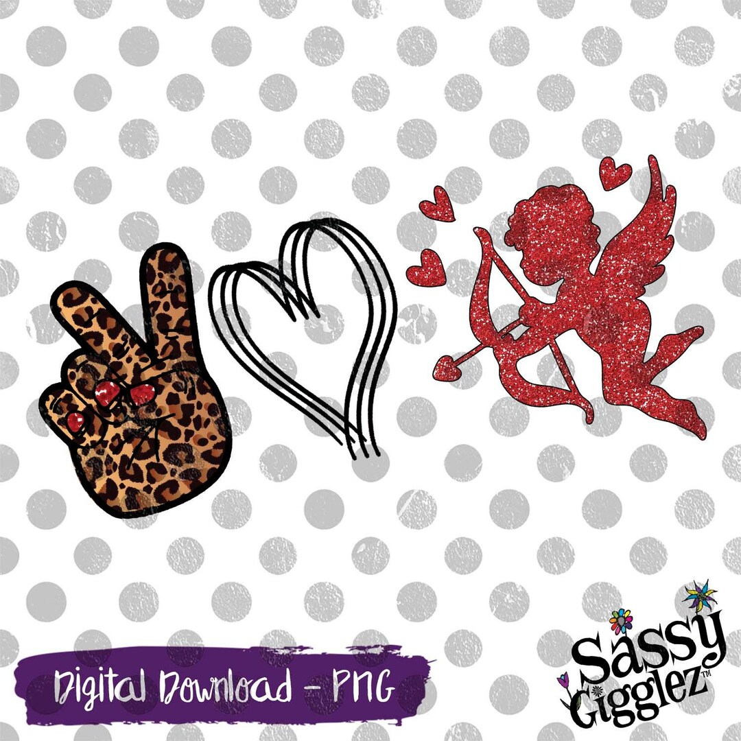 Peace Love Cupid, Digital Download, PNG - Etsy