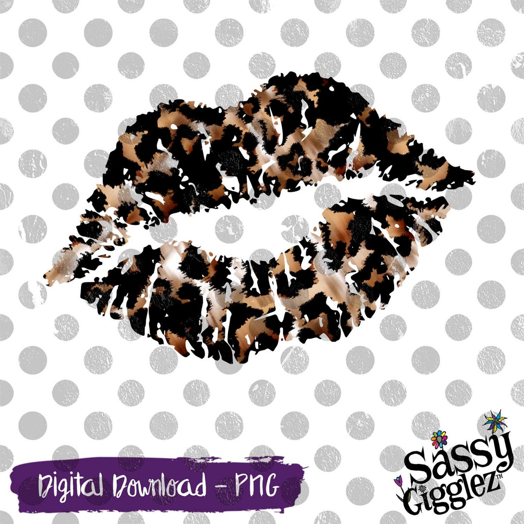Leopard Lips, Digital Download, PNG - Etsy