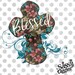Blessed, Pink Floral Cross, Digital Download, PNG - Etsy