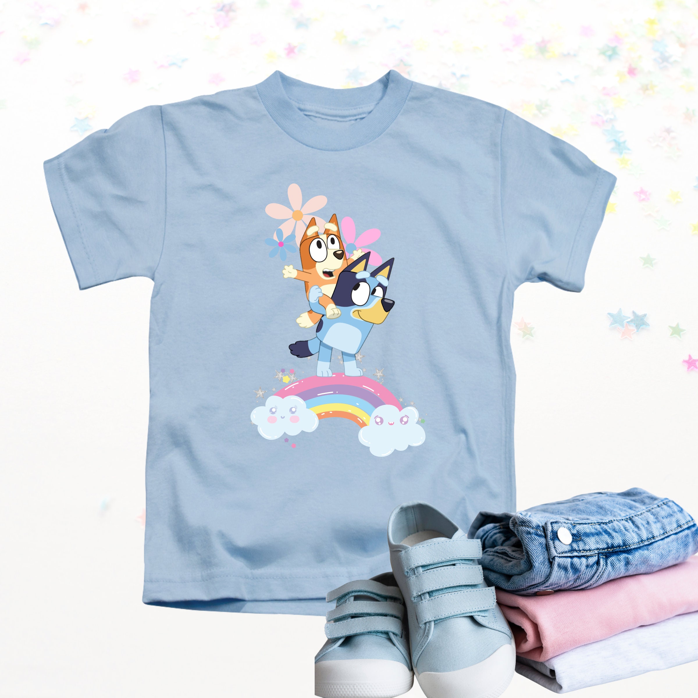 Bluey Cartoon Shirt, Bluey Birthday Party Shirt, Bluey Heeler Shirt ...