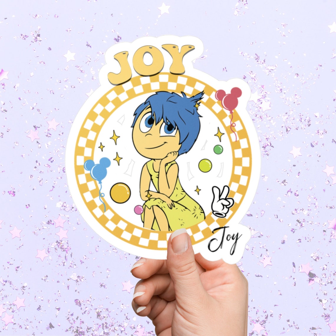 Disney's Inside Out 2 Sticker Inside Out Sticker Disney Sticker Joy ...