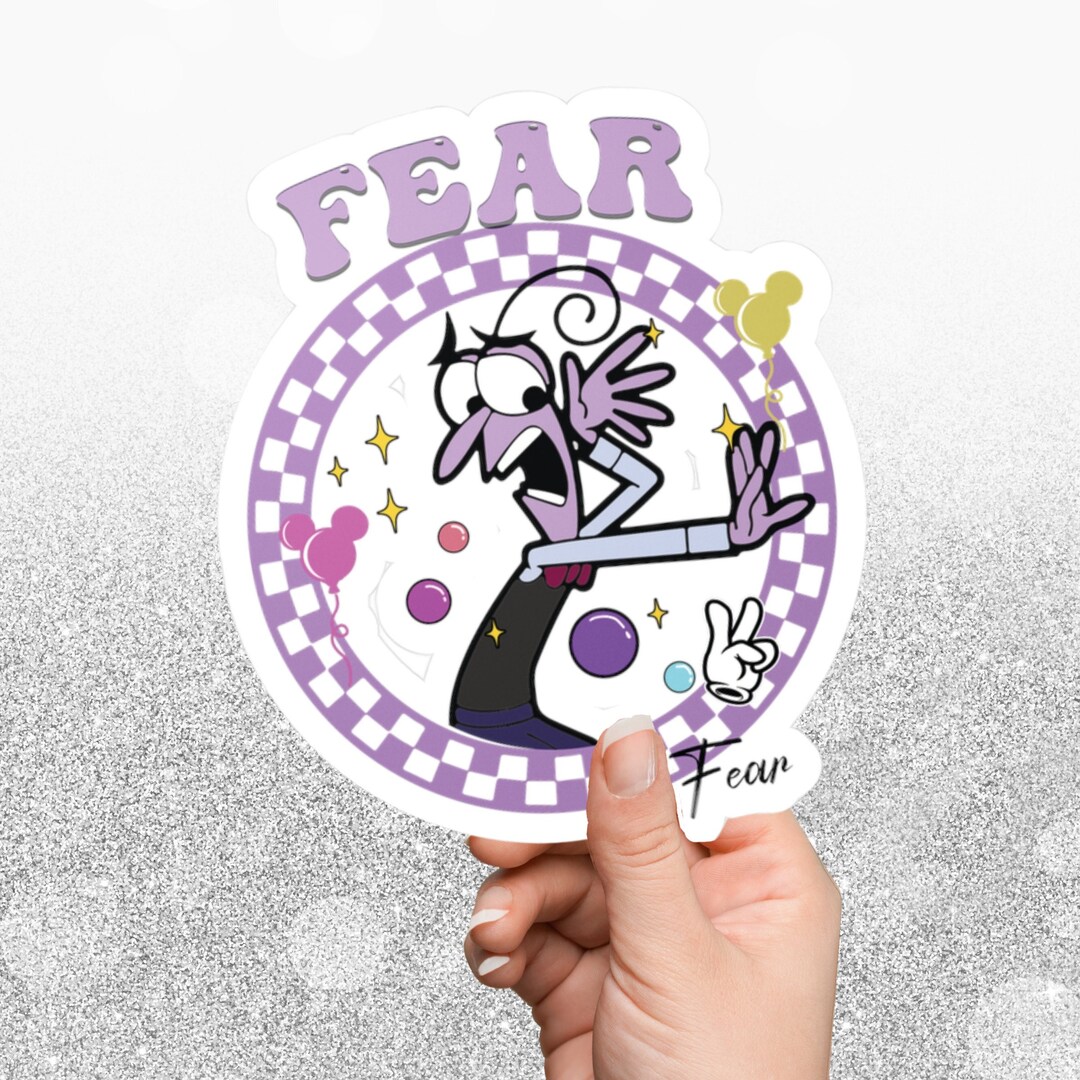 Disney's Inside Out 2 Sticker Fear Sticker Disney Sticker Laptop ...