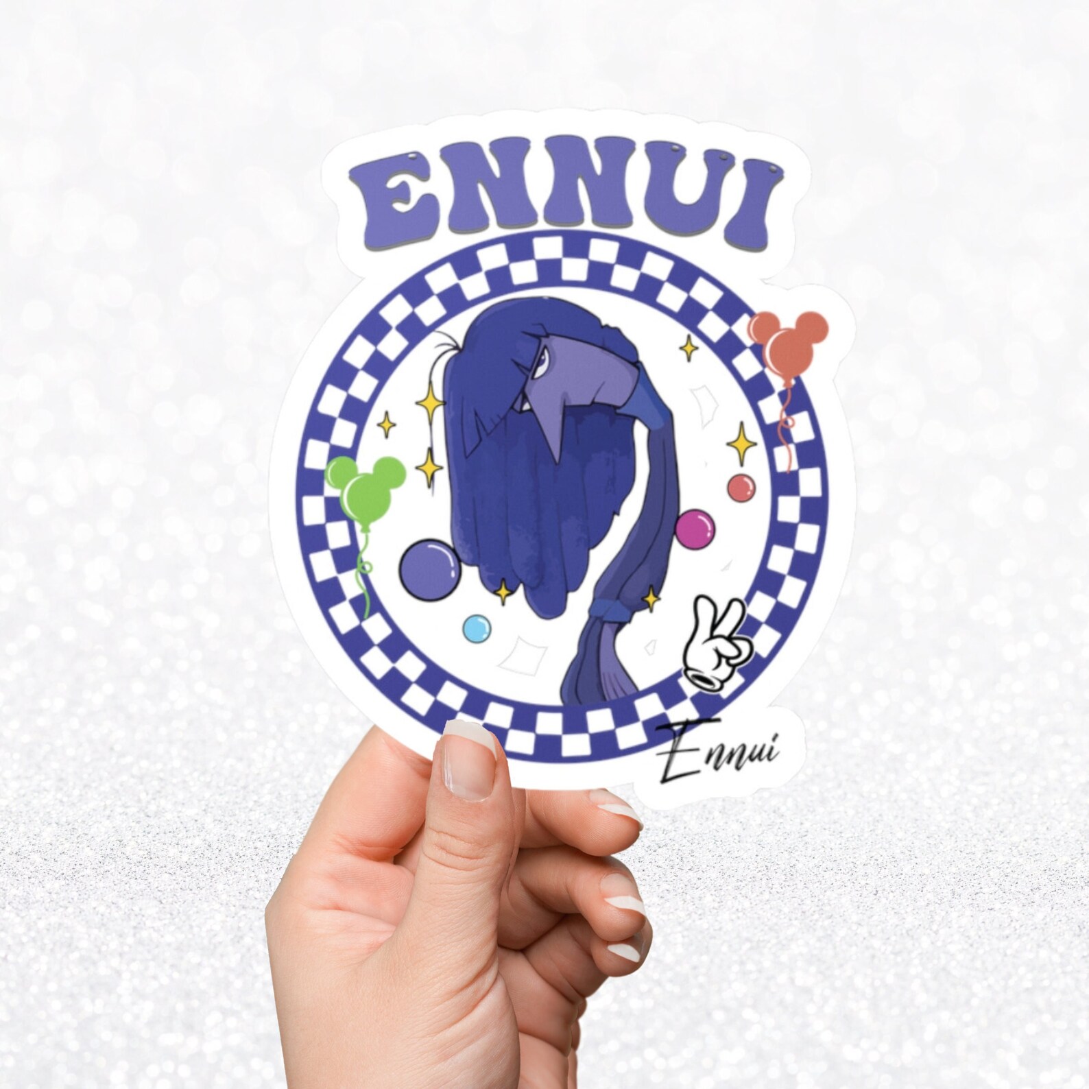 Disney's Inside Out 2 Sticker Inside Out Ennui Sticker Laptop Sticker ...