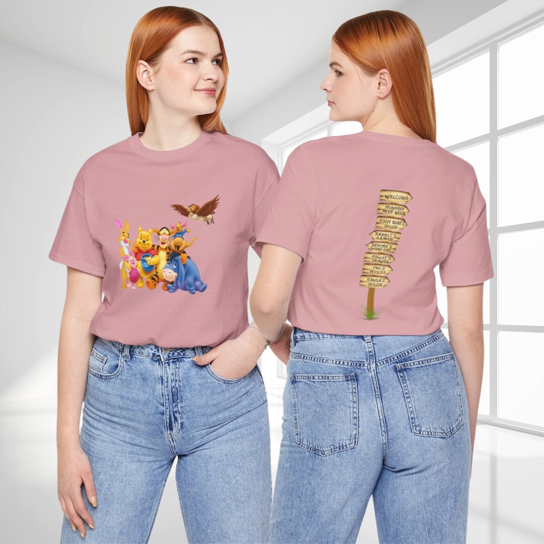 Winnie the Pooh and Friends Shirt, Front and Back Design, 100 Acre Sign ...