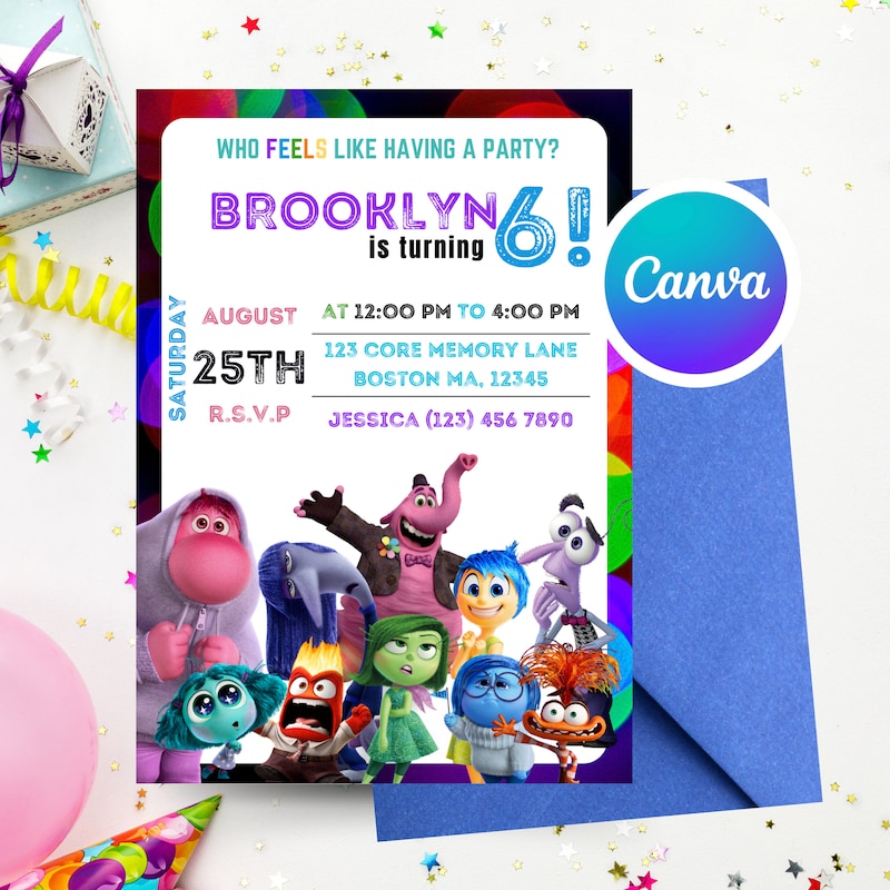 Inside Out Birthday - Etsy