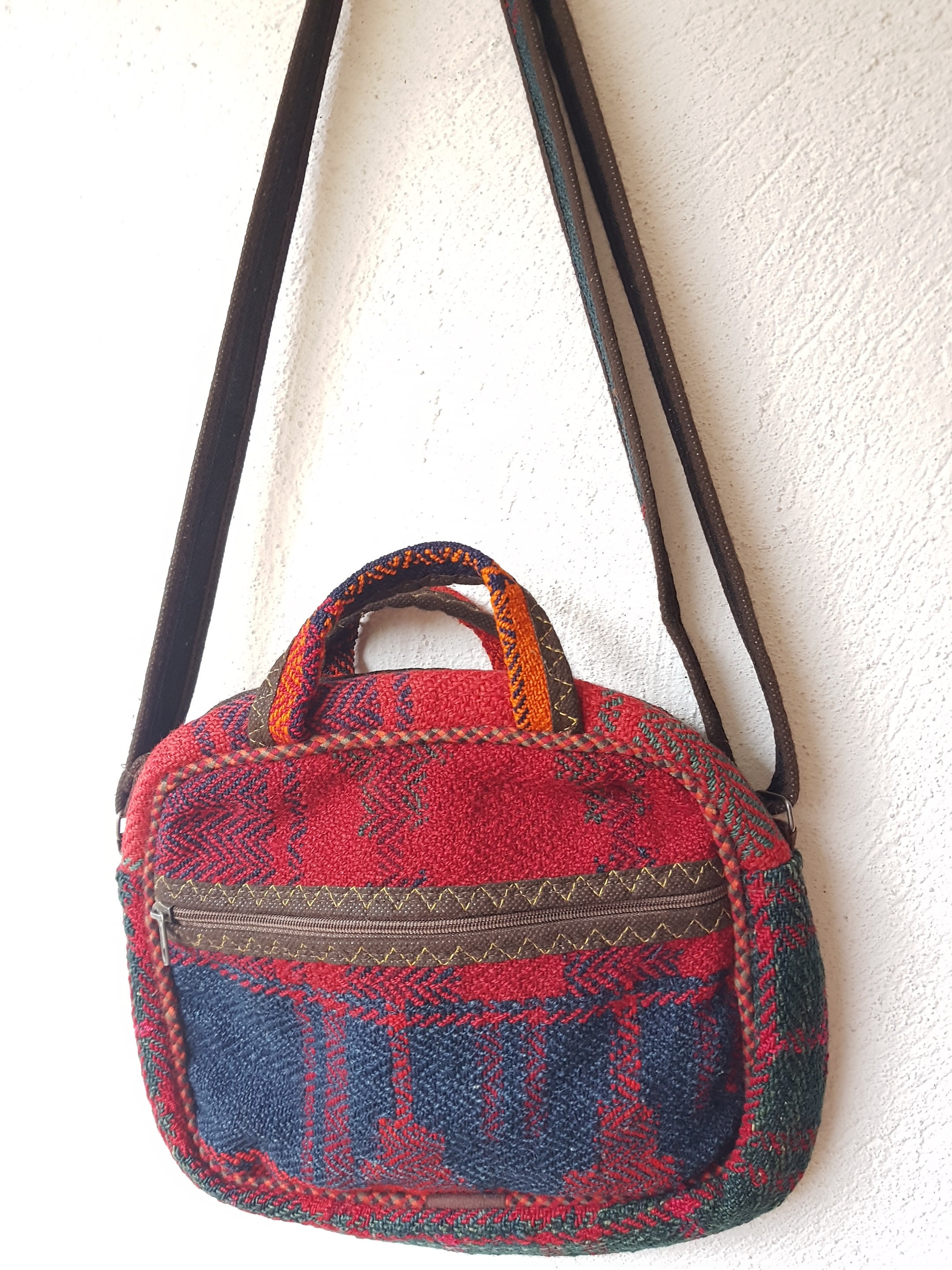 Woolen bagvintage bagHandbag big bags shopperbag | Etsy