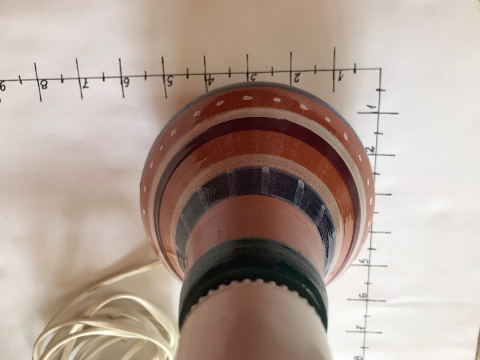 Ceramic Lamp Vintage Clay Lamppottery Light Lamp Handmade - Etsy