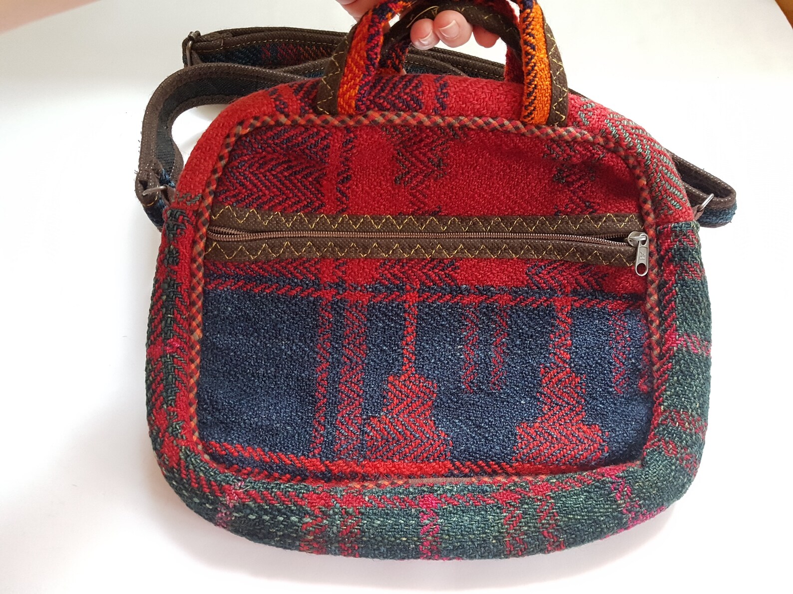 Woolen bagvintage bagHandbag big bags shopperbag | Etsy