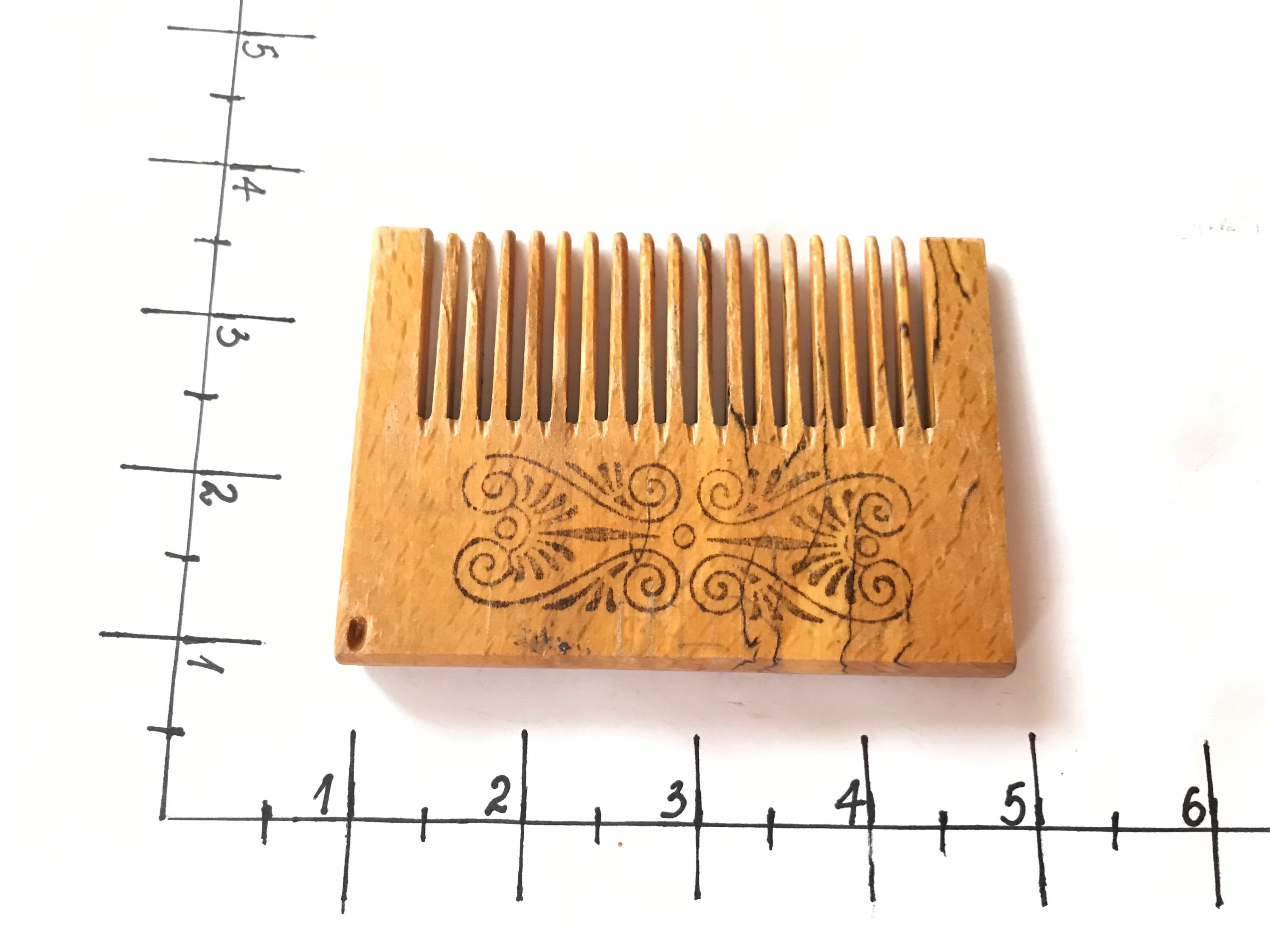 Vintage Wooden Comb Retro Comb Small Wooden Comb Handmade - Etsy