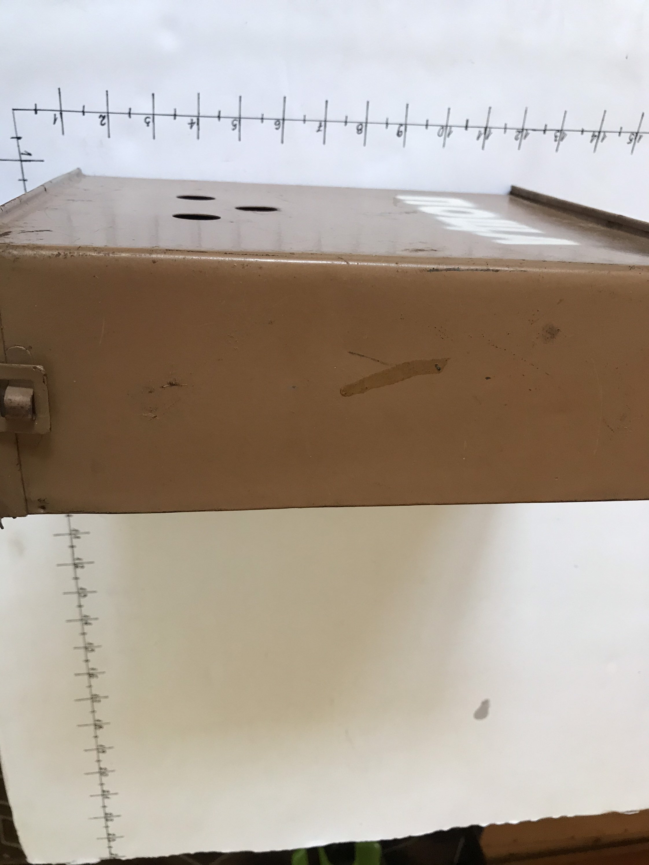 Vintage metal mailbox antique mailbox brown mailbox 70 | Etsy