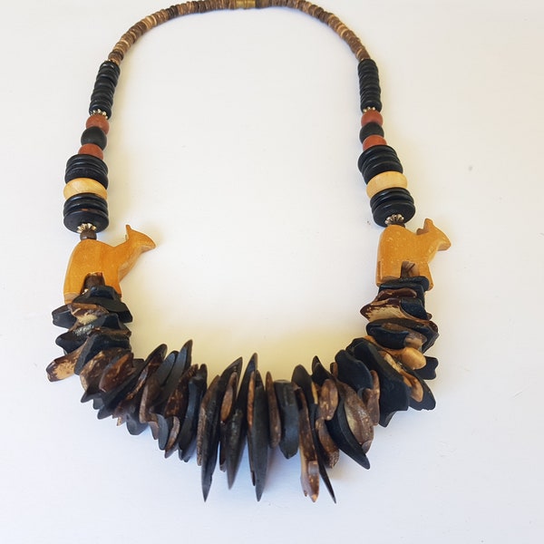African Wood Jewelry - Etsy