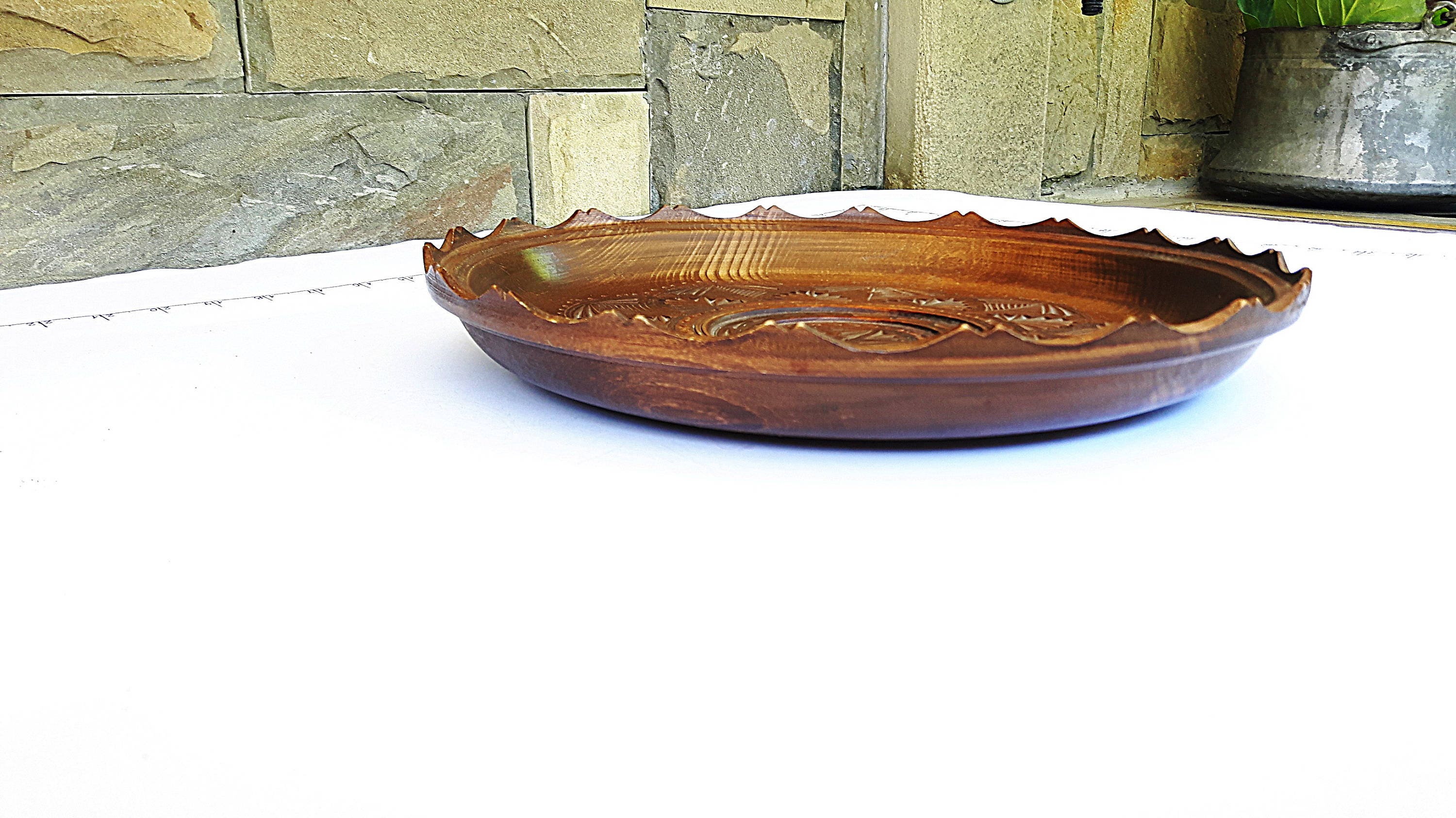 Decorative Wooden Plate - Etsy