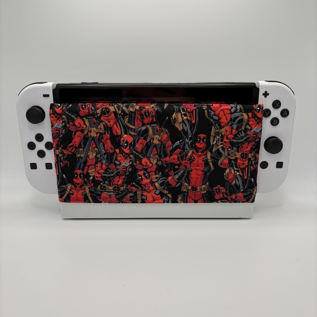 Nintendo Switch Dock Sock Dock Deadpool Print Cover Screen Protector ...