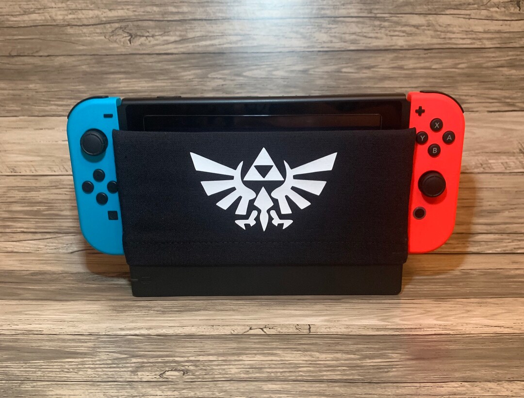 Hylian Crest White Nintendo Switch Dock Sock // Dock Cover // - Etsy