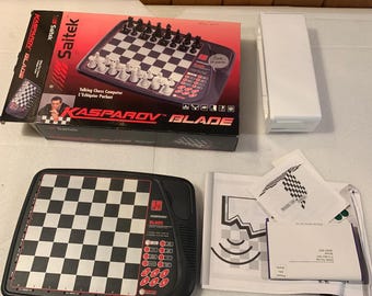 KASPAROV Electronic Chess Set Computer MK12 Boxed by Saitek Vintage ...