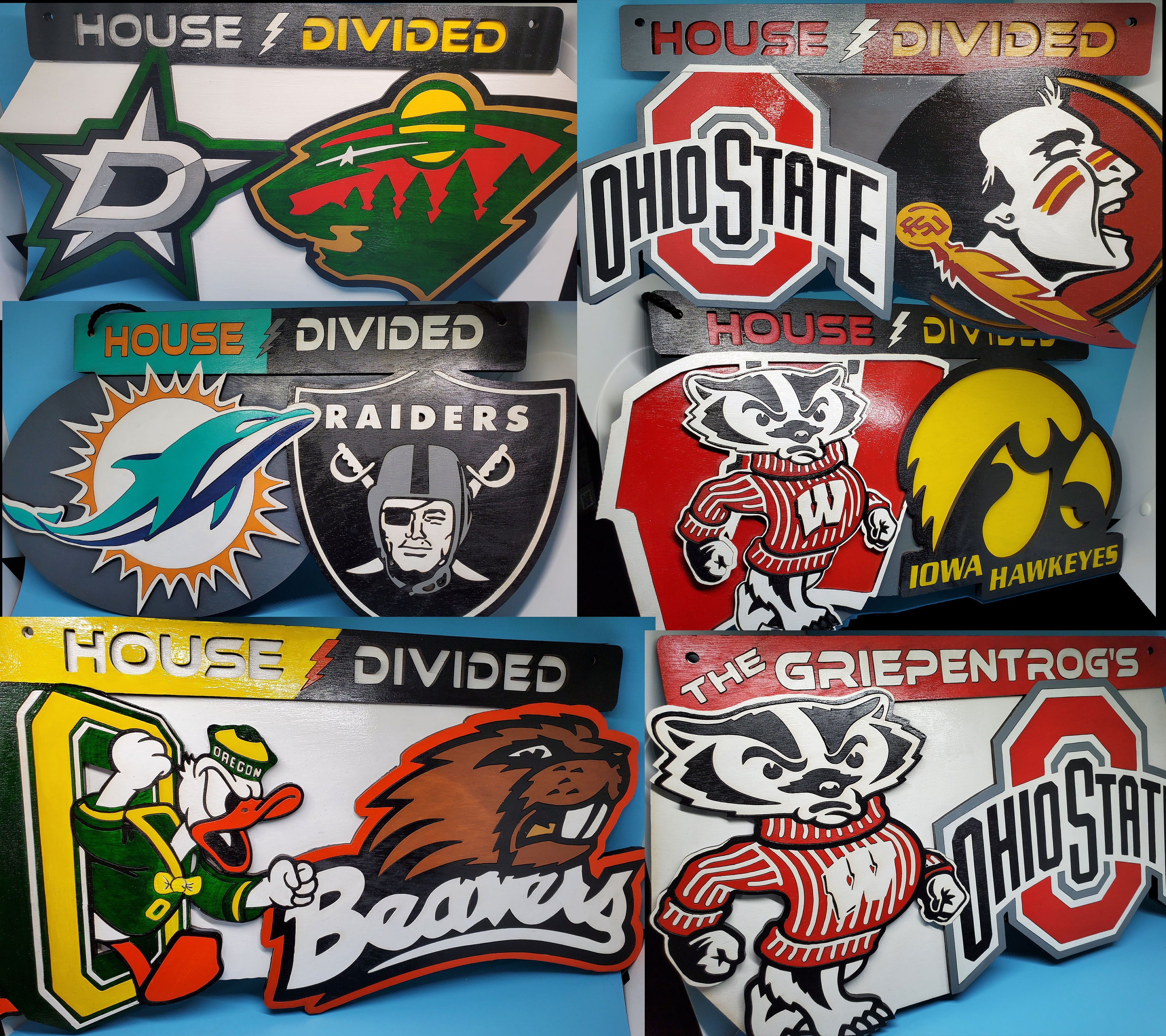 House Divided Any Team You Choose - Etsy