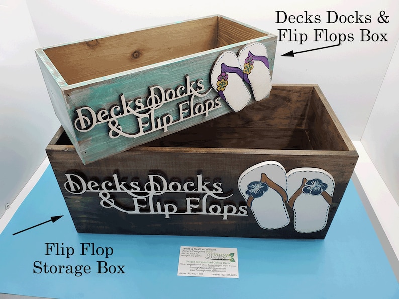 Flip Flop Storage Box - Etsy