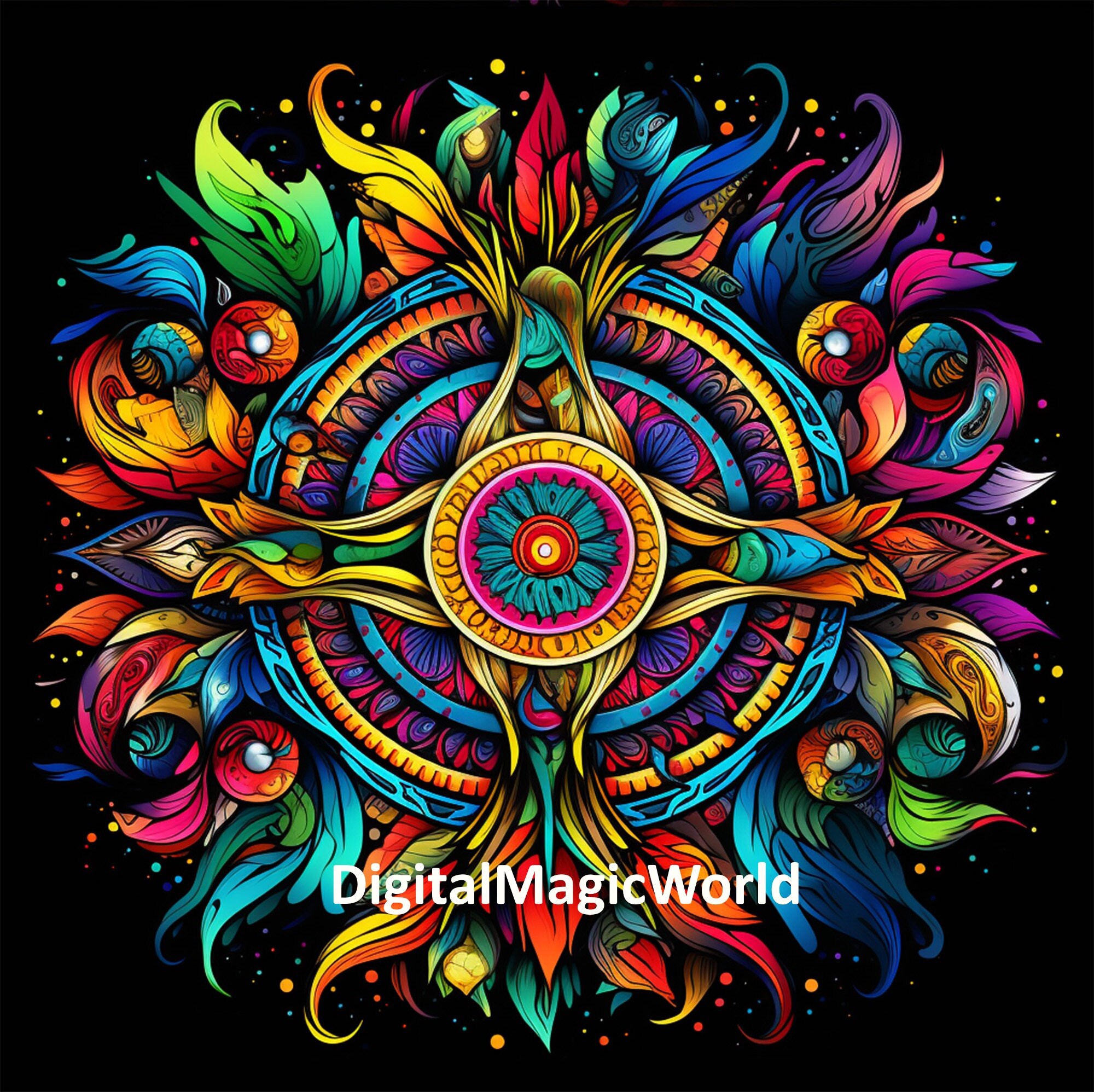 Mayan Wall Art / Digital Print / Mayan Art / Mayan Kaleidoscope ...