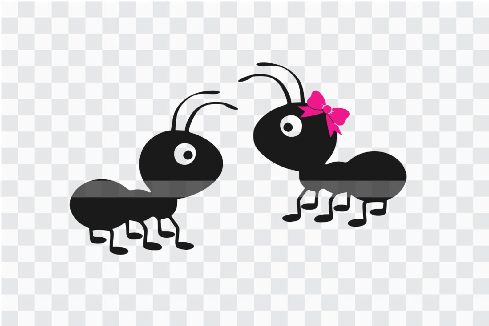 Ants cut file ants vector ants silhouette cute ants svg | Etsy
