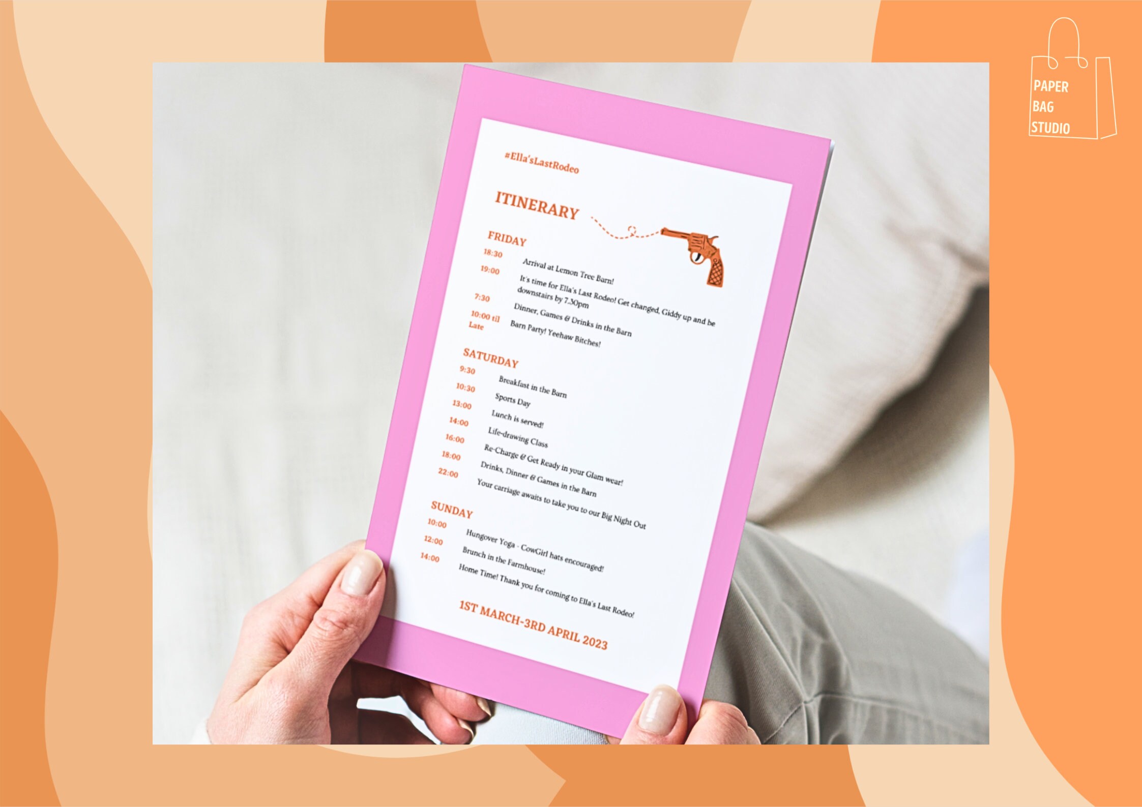 Editable Last Rodeo Itinerary Template Cowgirl Hen Do, Bachelorette ...