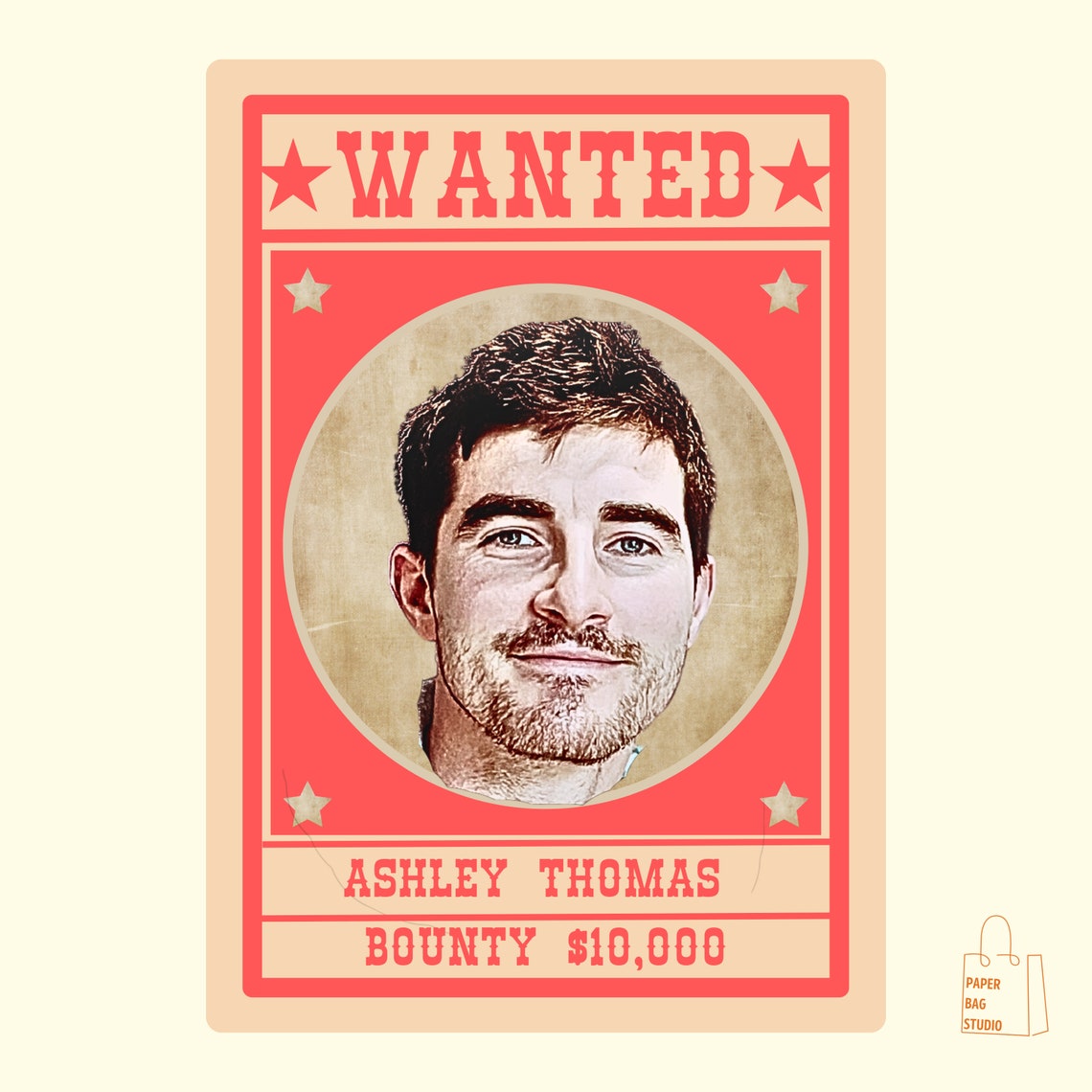 Custom Pink WANTED Poster With Photo Upload Digital Download send in ...