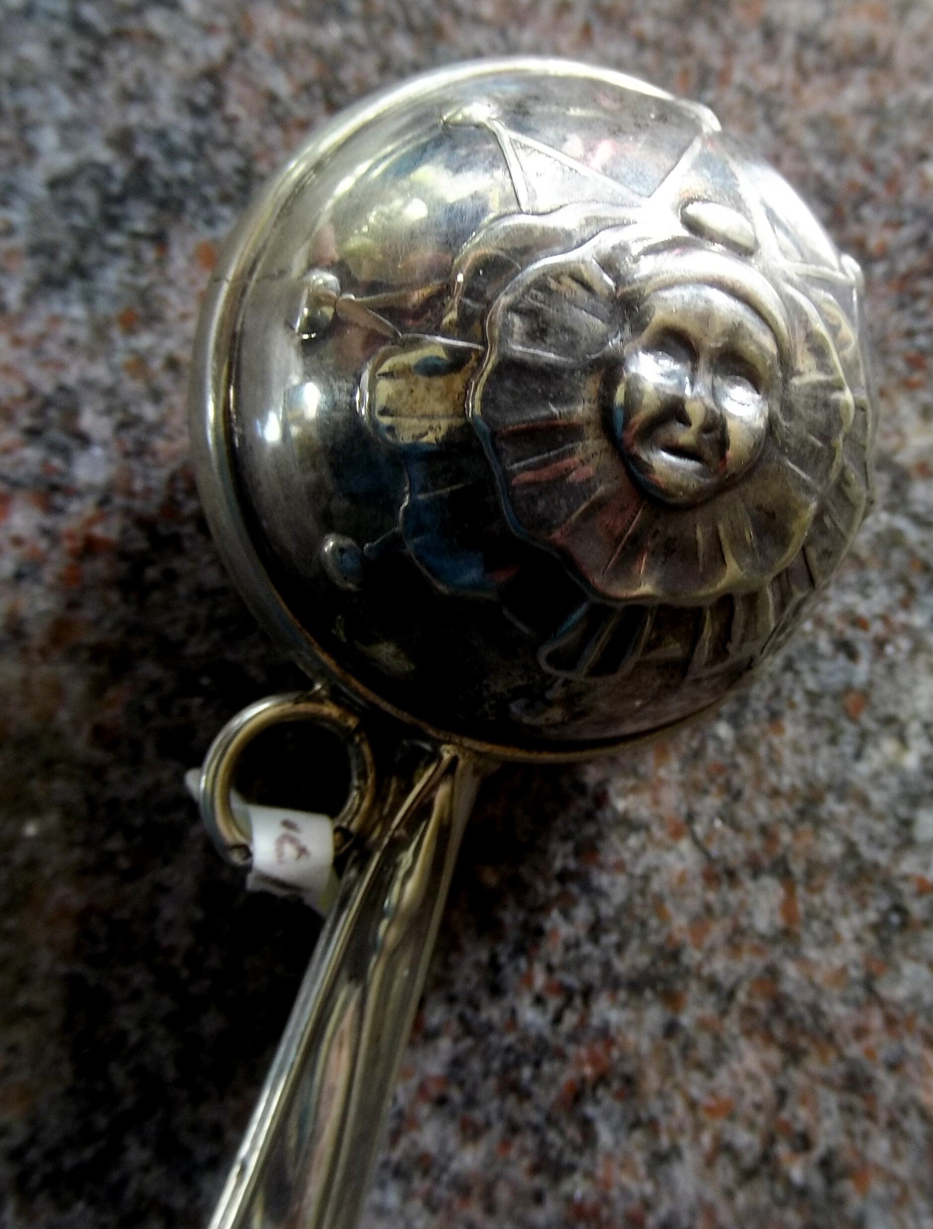 Double Sided Jester Faced Antique Sterling Silver Rattle C.1900 - Etsy
