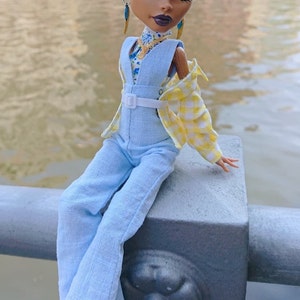 Sewing Pattern for Doll Flared Pants With High Waisted Bell-bottoms or ...