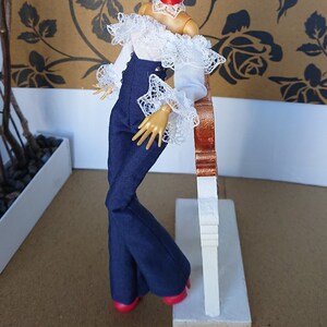 Sewing Pattern for Doll Flared Pants With High Waisted Bell-bottoms or ...