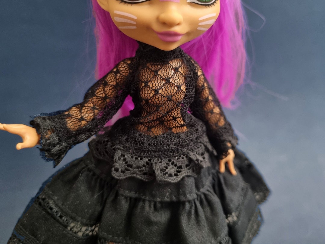 Black Mesh Blouse With Lace - Monster, Ever After, Rainbow, OMG, Obitsu ...