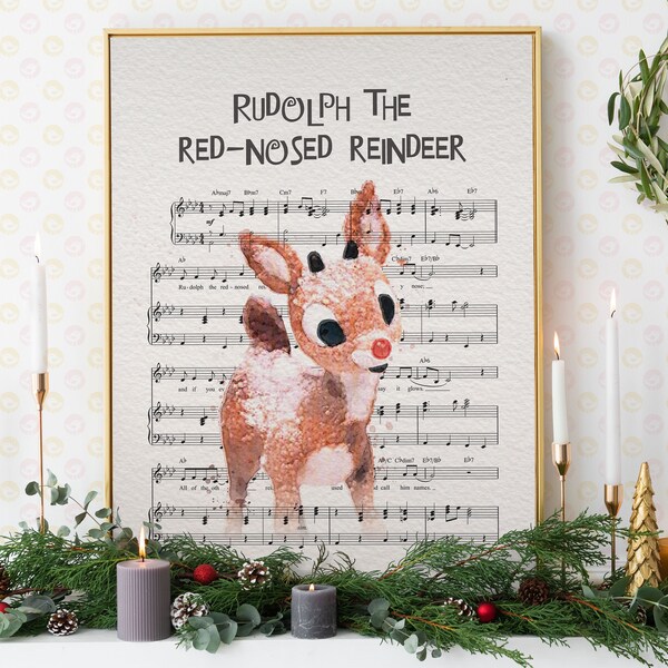 Red Nosed Reindeer - Etsy