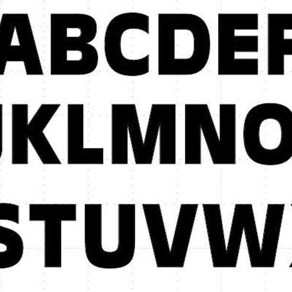 Alphabet Die Cut - Etsy