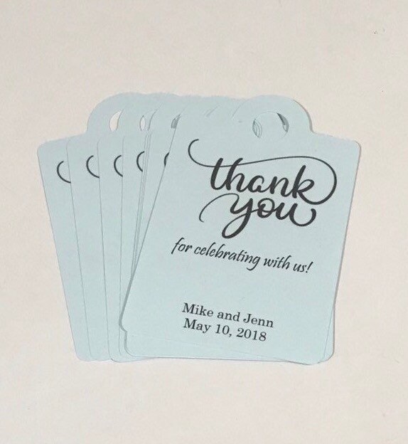 Custom Thank You Tags, Qty: 10 - Etsy