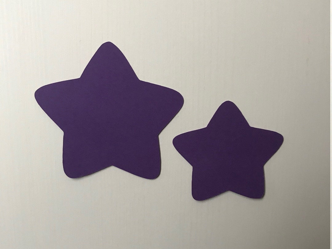 Star, Rounded Corners Cardstock Die Cuts, Quantity: 25 - Etsy