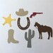 Western Theme Pack Cardstock Die Cuts Qty: 28 - Etsy