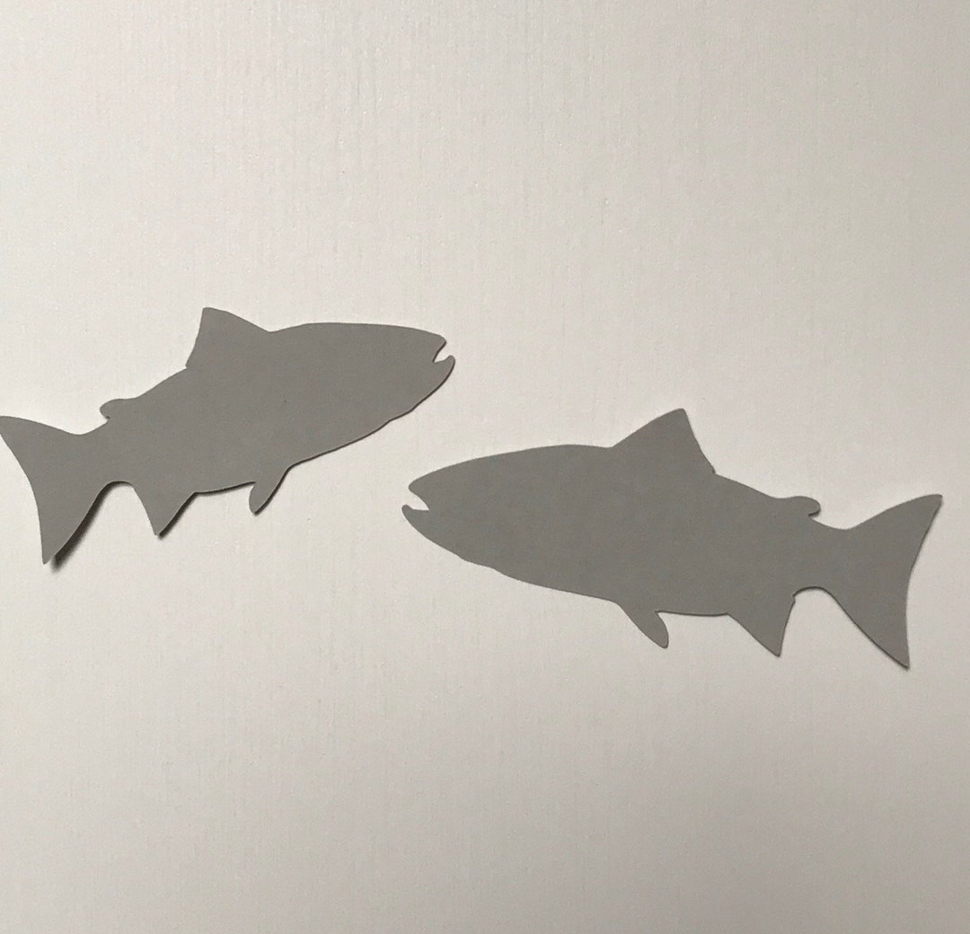 Salmon, Fish Cardstock Die Cuts, Qty: 30 - Etsy
