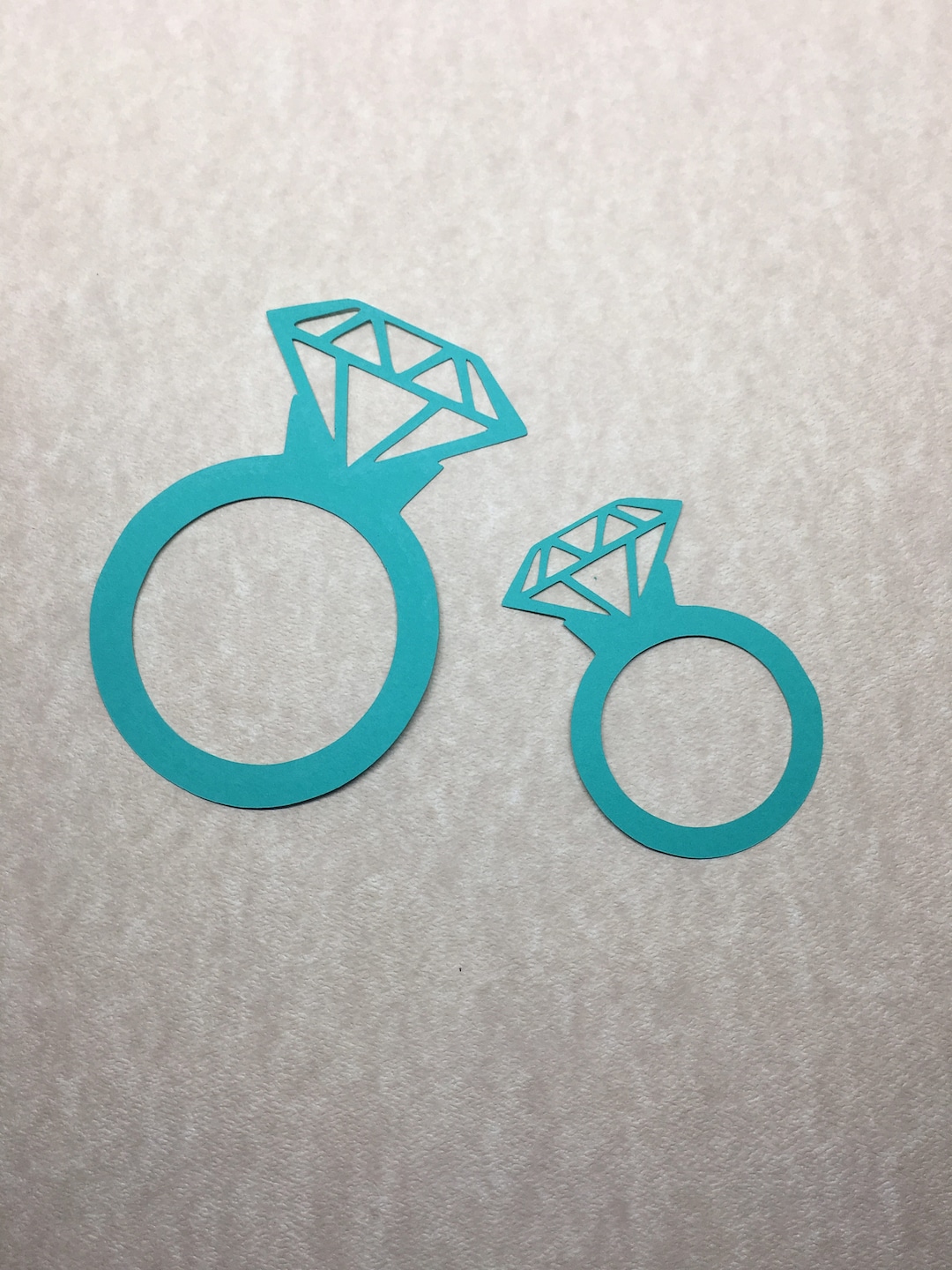 Ring, Diamong Ring Cardstock Die Cuts, Quantity: 25 - Etsy